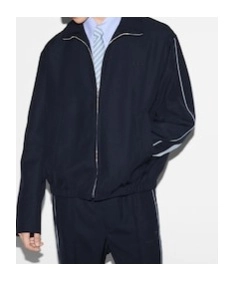 Gucci Embroidered Twill Zip-up Jacket - Dark Blue