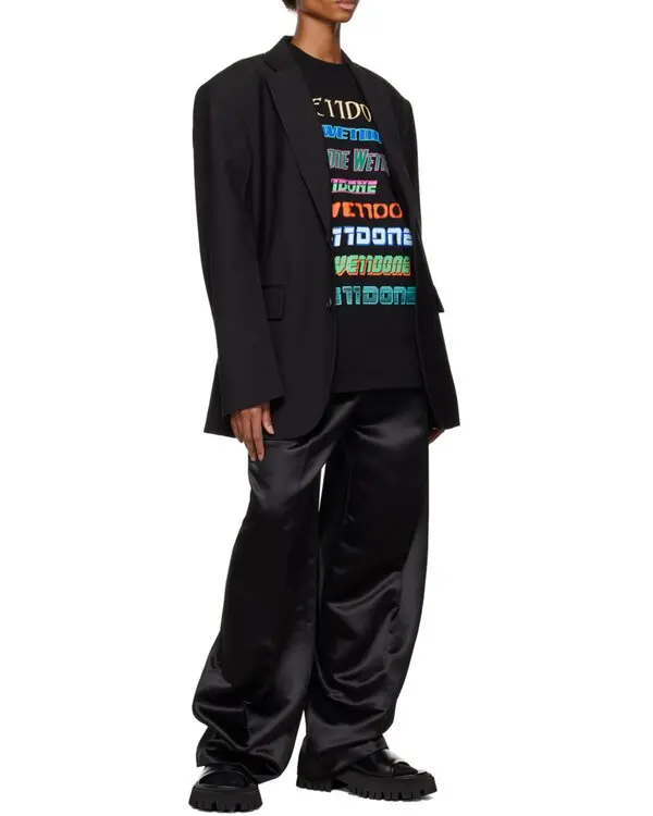 We11Done Logo Print Cotton Sweatshirt