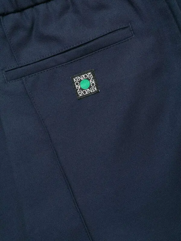 Kenzo Piped-trim Drawstring Waist Trousers