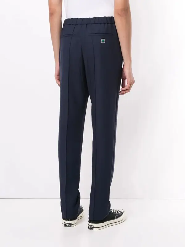 Kenzo Piped-trim Drawstring Waist Trousers