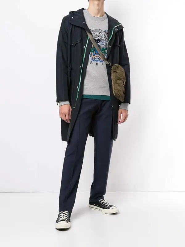 Kenzo Piped-trim Drawstring Waist Trousers