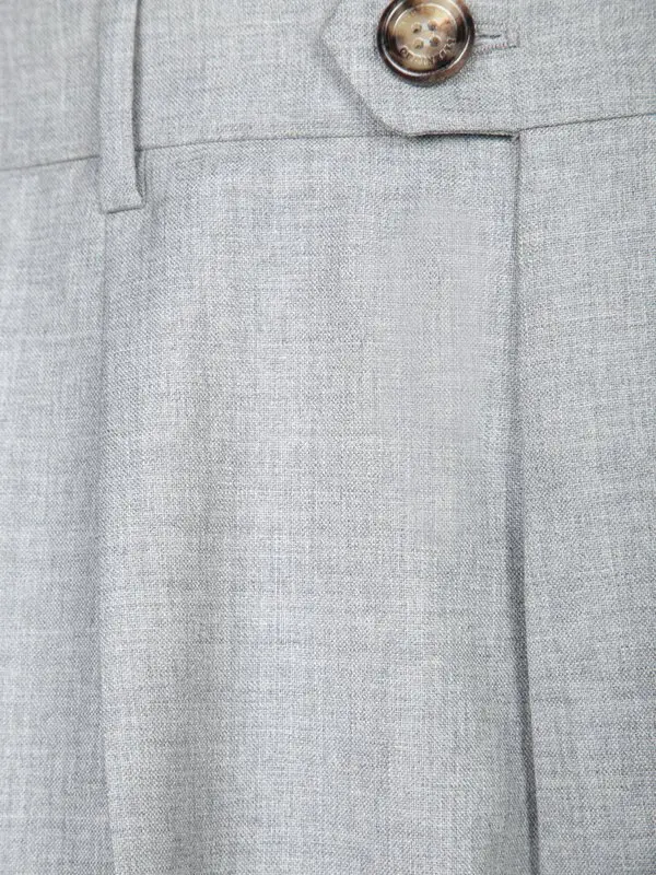 Brunello Cucinelli Pleated Tailored Trousers - Grey