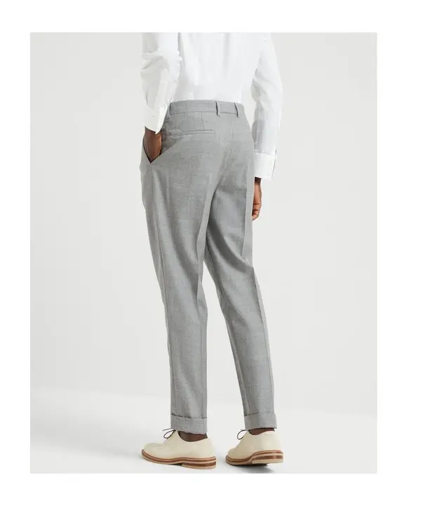 Brunello Cucinelli Pleated Tailored Trousers - Grey