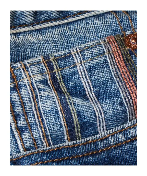 Paul Smith Relaxed Tapered-fit Vintage-wash Jeans - Blue