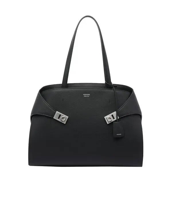FERRAGAMO Hug Top-zip Leather Shoulder Bag