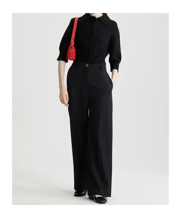 PATOU Buttoned-up Wool Cardigan