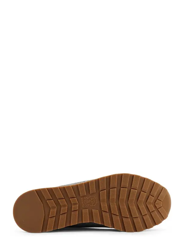 Brunello Cucinelli Lace-up Flannel Sneakers - Black