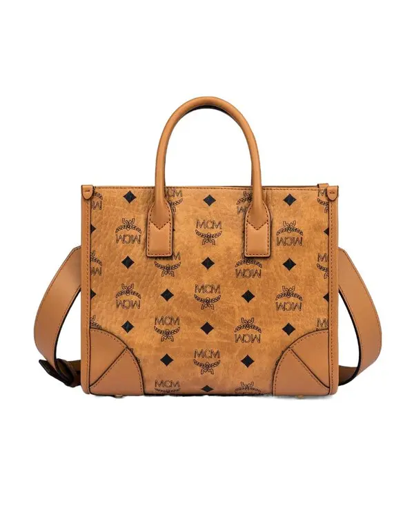 Mcm Munchen Small Top Handle Bag