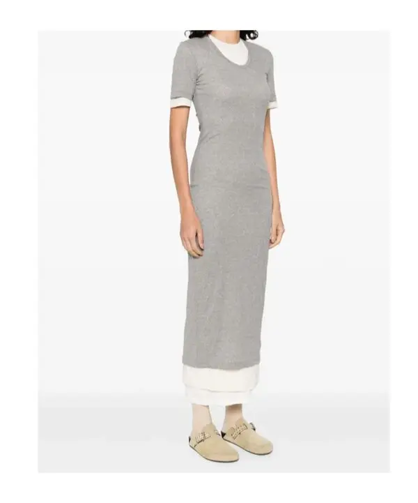JIL SANDER Ribbed Midi Dress