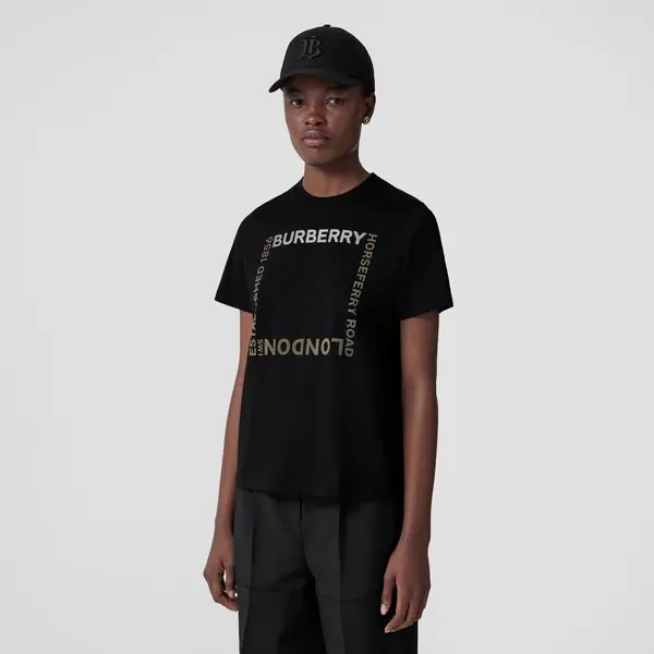 Burberry Logo Detailed Crewneck T-shirt