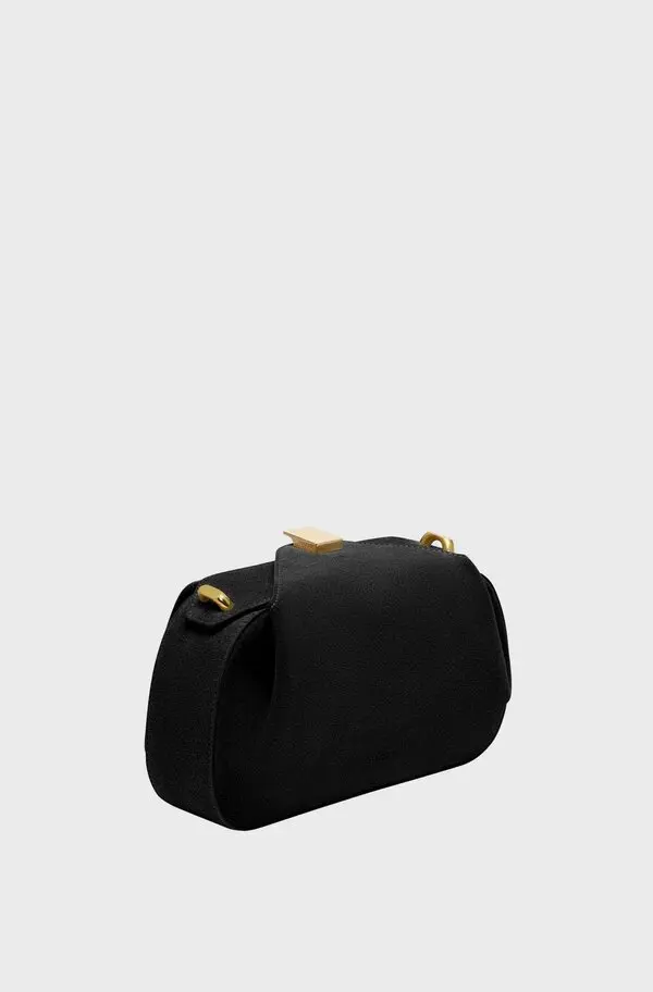 Yuzefi Mini Oyster Suede-finish Chain-link Tote Bag - Black