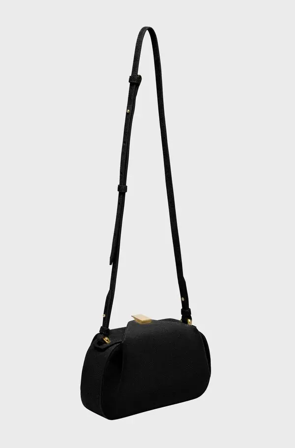 Yuzefi Mini Oyster Suede-finish Chain-link Tote Bag - Black