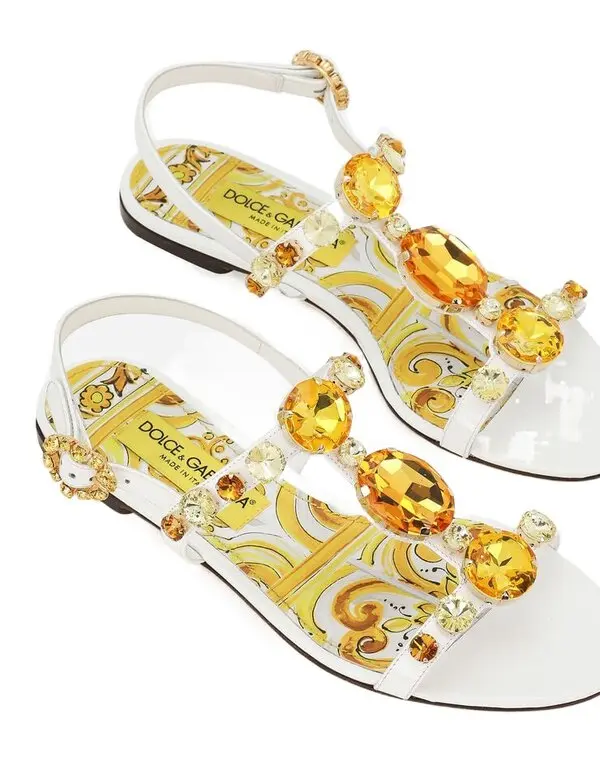 Dolce & Gabbana Embellished Flat Sandals