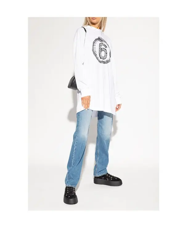 MAISON MARGIELA Logo High Top Sneakers