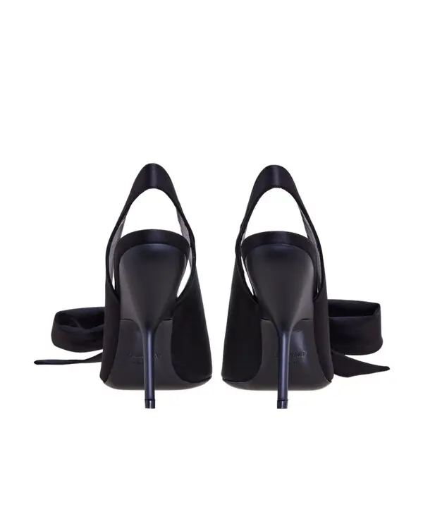FERRAGAMO Pointed-toe Slingback Pumps With Bow Detailing