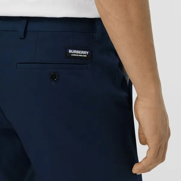 Burberry Logo Appliqué Chino Shorts