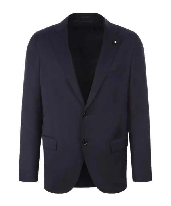 LARDINI Single-breasted Tailored Blazer - Black