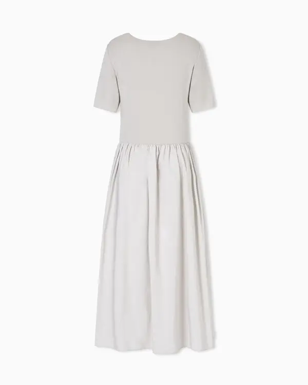 Emporio Armani Short Sleeve Midi Dress - Grey