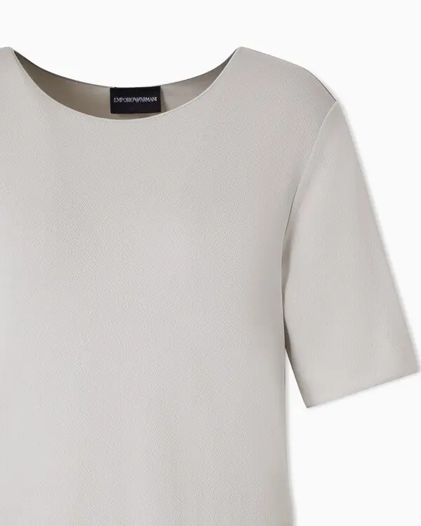 Emporio Armani Short Sleeve Midi Dress - Grey