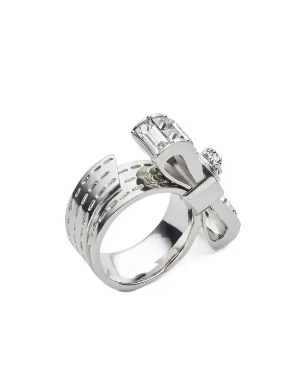 Versace Medusa Embellished Ring