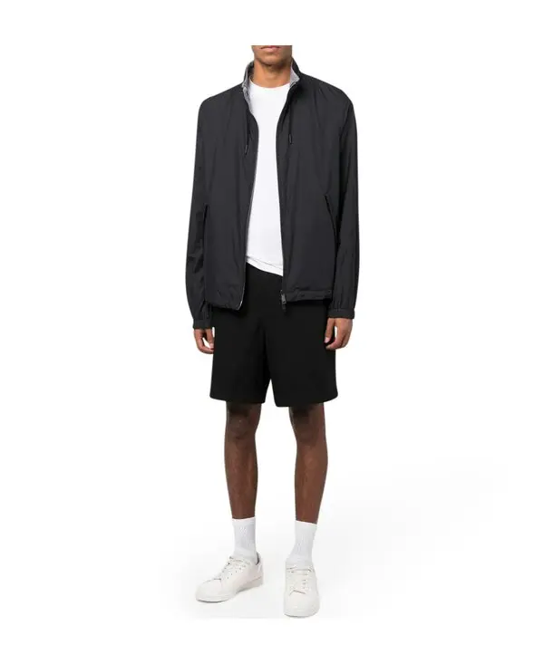 Zegna Reversible Zip-up Stand-collar Jacket