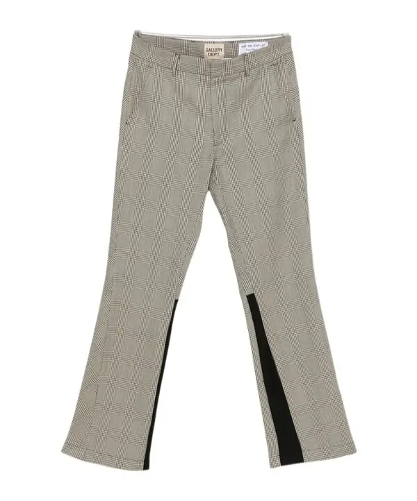 GALLERY DEPT. Plaid Trousers With Color Blocking - Gray