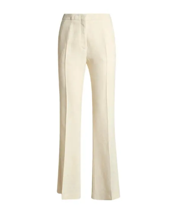 Etro Pleat Detailed Tailored Trousers - White