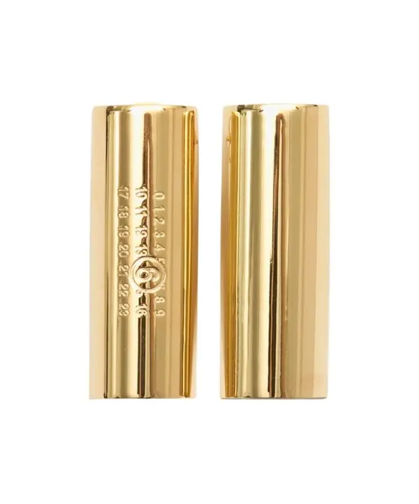 MAISON MARGIELA Tone Numeric Drop Earrings - Gold