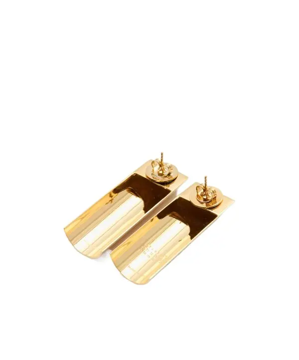 MAISON MARGIELA Tone Numeric Drop Earrings - Gold
