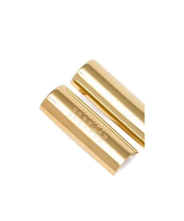 MAISON MARGIELA Tone Numeric Drop Earrings - Gold