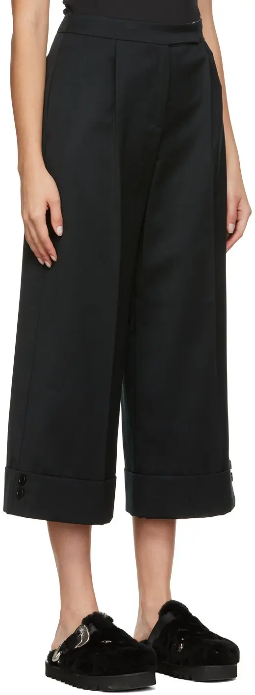 Simone Rocha Straight Pleated Casual Pants