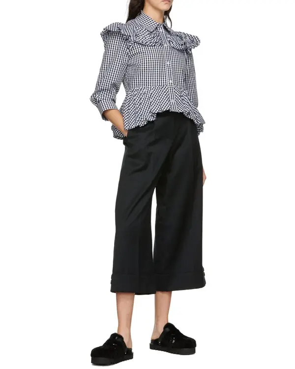 Simone Rocha Straight Pleated Casual Pants