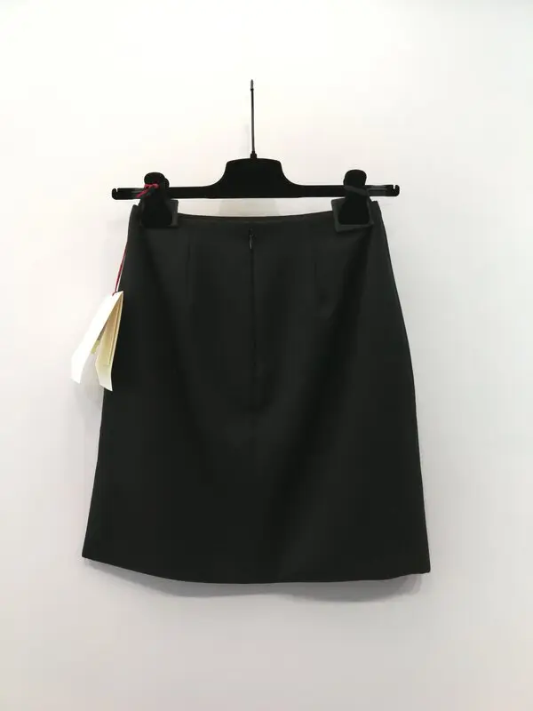 Alexander McQueen High Waist Asymmetrical Skirt With Side Slit