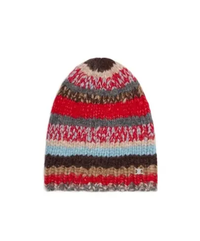 Celine Beanie In Mouline Alpaca And Wool - Multicolor