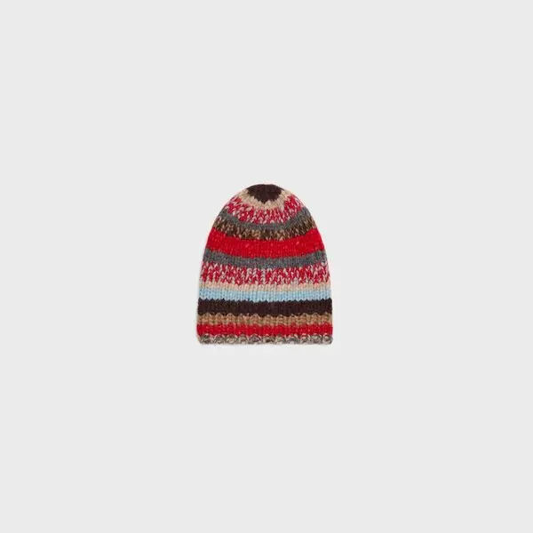 Celine Beanie In Mouline Alpaca And Wool