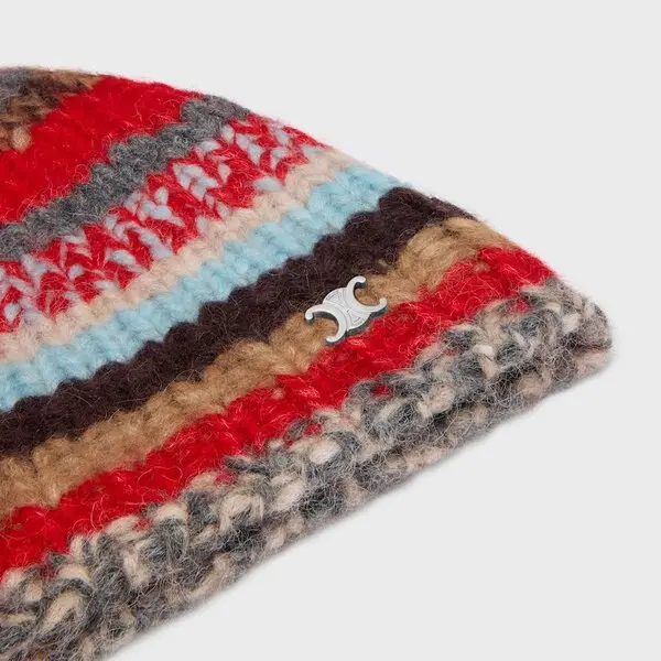 Celine Beanie In Mouline Alpaca And Wool