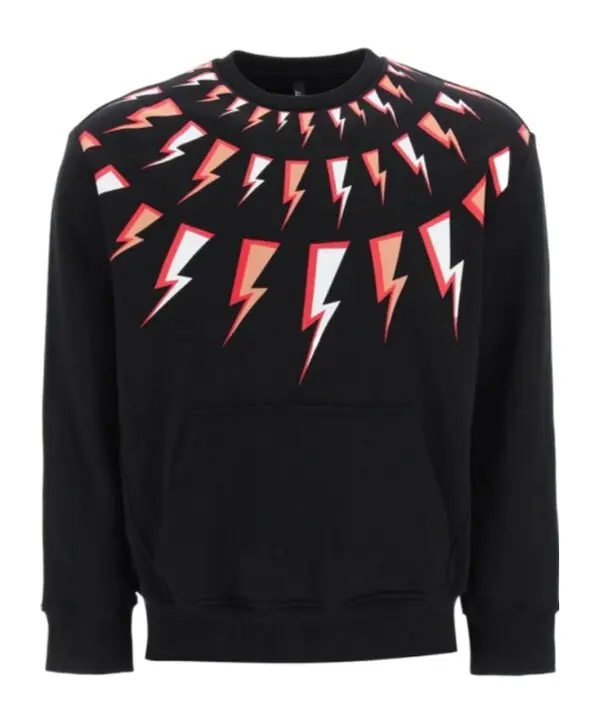 Neil Barrett Round Neck Printed Sweater