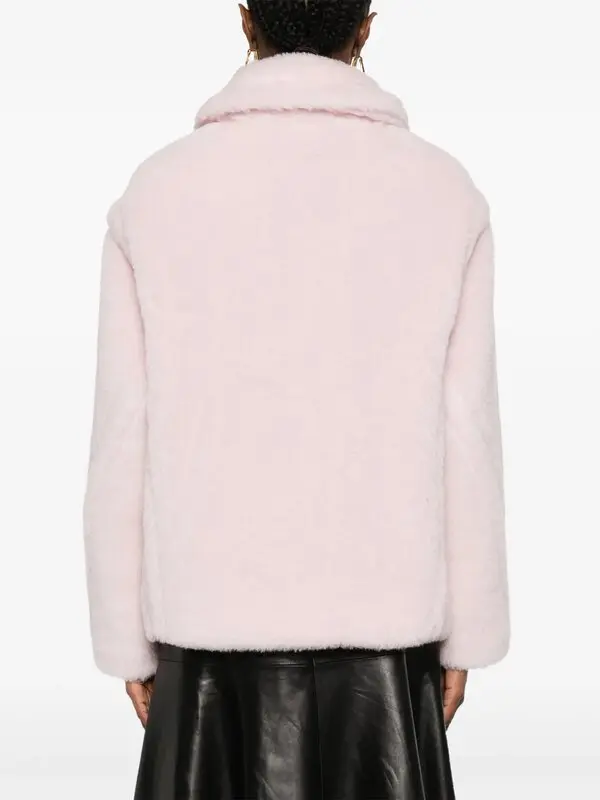 Max Mara Fuggito Button-up Coat - Pink