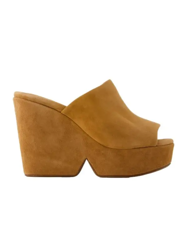 Clergerie Dolcy Wedge Sandals - Brown