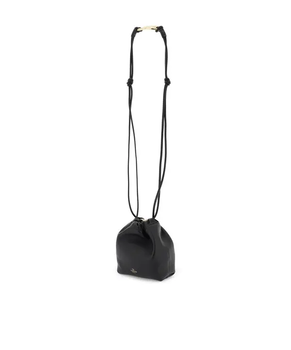 Valentino Garavani Vlogo Pouf Drawstring Mini Bucket Bag