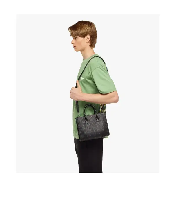 Mcm Visetos Monogram Shoulder Bag