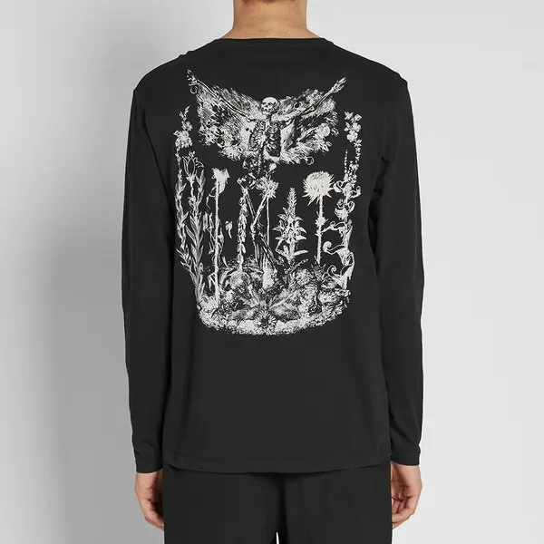 Alexander McQueen T-shirt With Round Neck And Long Sleeves