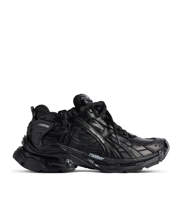 Balenciaga Runner Ripstop Sneakers - Black