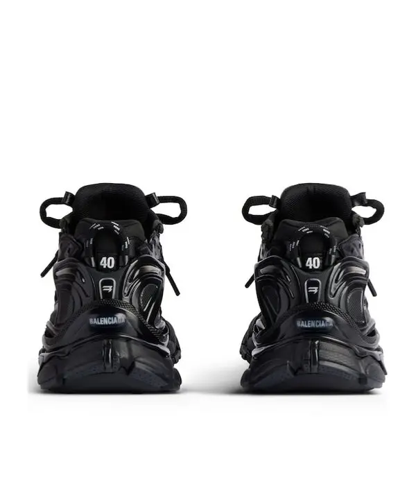 Balenciaga Runner Ripstop Sneakers - Black