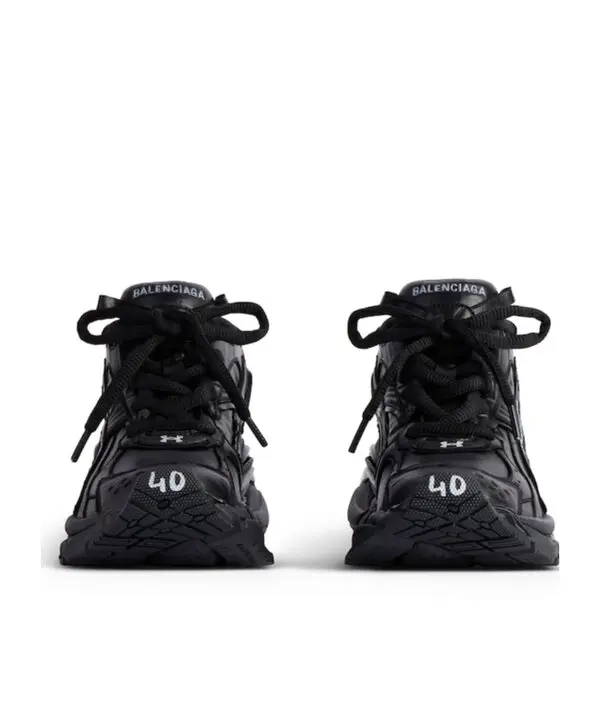 Balenciaga Runner Ripstop Sneakers - Black