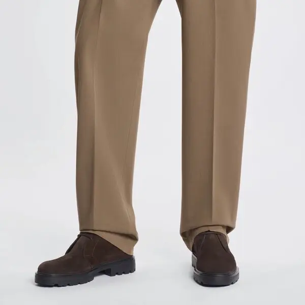 Hogan Lace-up Suede Desert Boots - Brown
