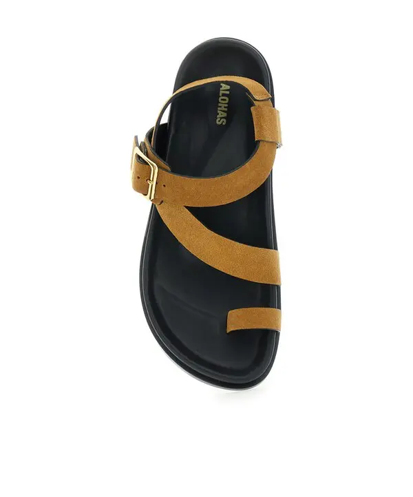 ALOHAS Siren Leather Sandals - Brown