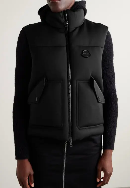 Moncler X Edward Enninful Otis Zip-up Gilet - Black