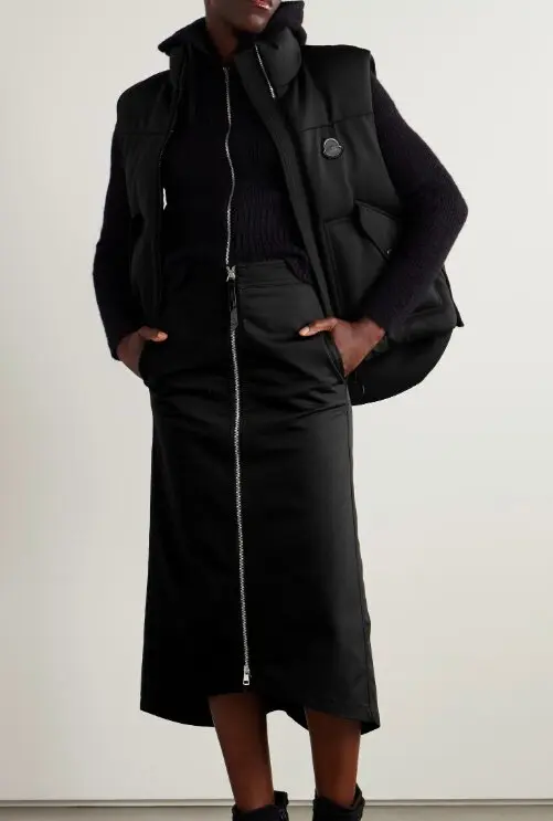 Moncler X Edward Enninful Otis Zip-up Gilet - Black