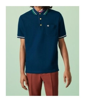 Gucci Gg Embroidered Polo Shirt